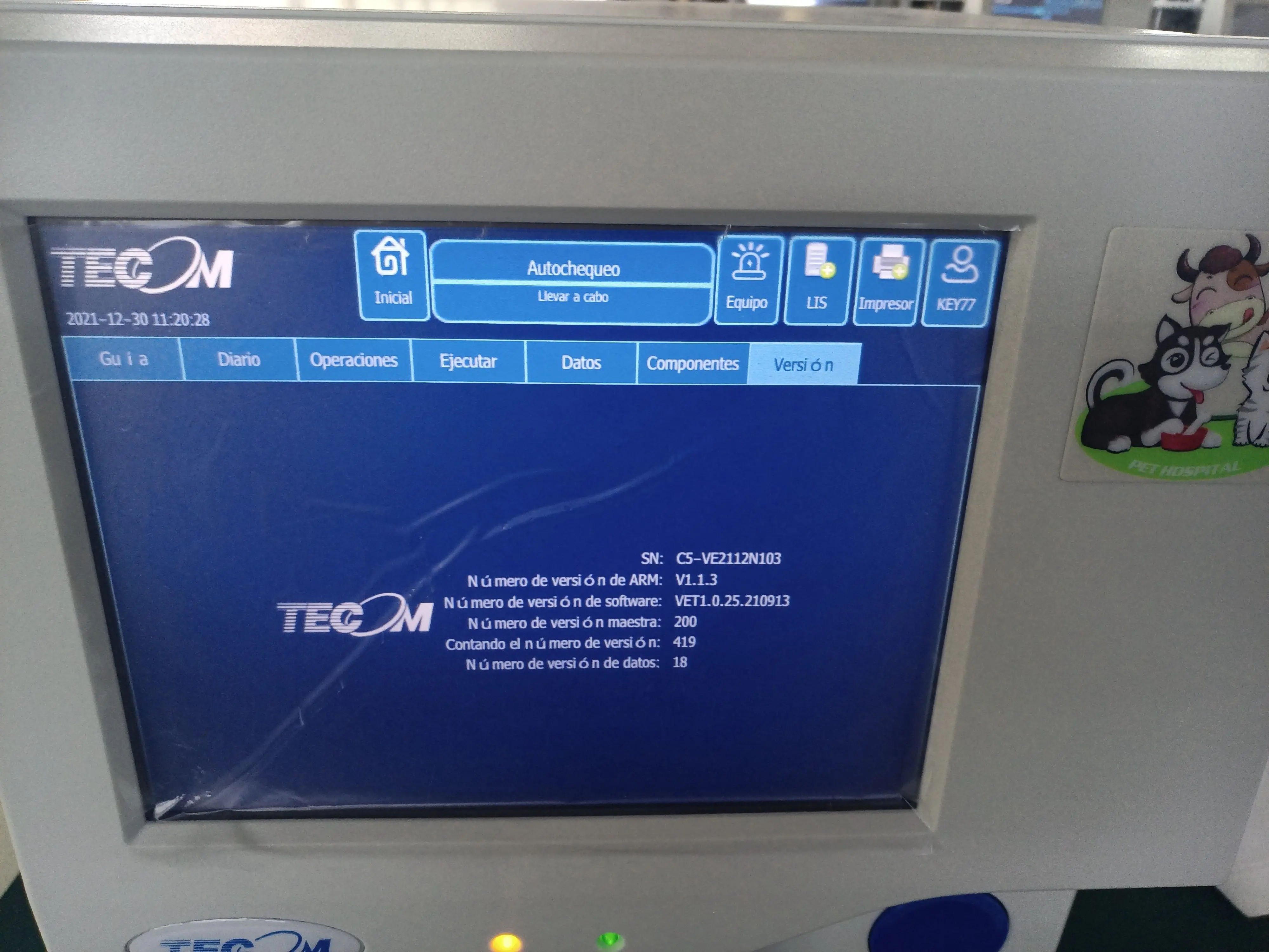 Portable Pet Medical Hematology Analyzer Clinical Equipment For Pet ...