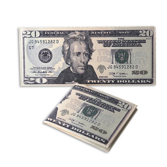 Canvas Men 100 Dollar Bill Purse Wallet - Fashion & Function