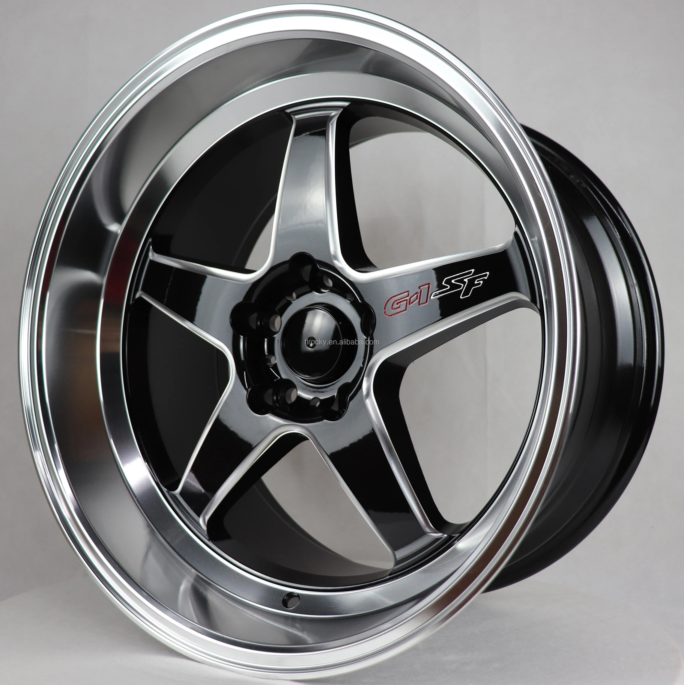 Flrocky Aluminum Alloy Wheel 5 Spoke 15 16 17 18 Inch Auto Rims 18 ...