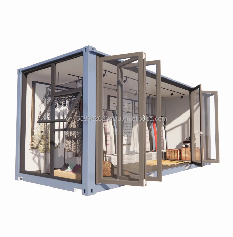 20ft Prefab Container Clothing Store - Modern & Durable