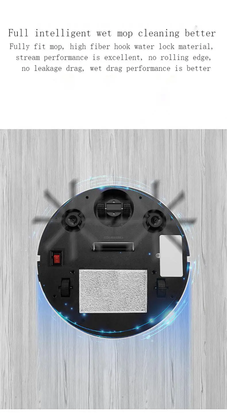 4 In 1 Water Mop Sweepin Smart Vacuum Cleaner Robot With Mop Mini Robot ...