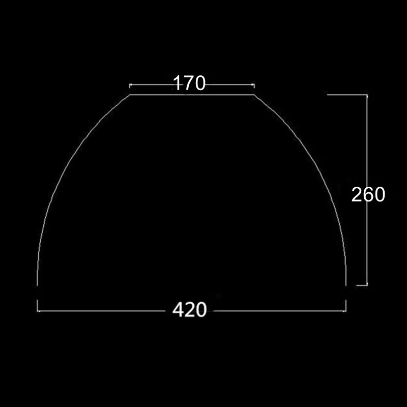 Lampshade Factory Spinning Aluminum Reflector 90 Degree Beam Angle