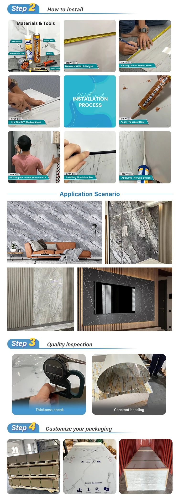 Laishi Carbon Crystal Sheet - Eco-Friendly PVC Wall Panels