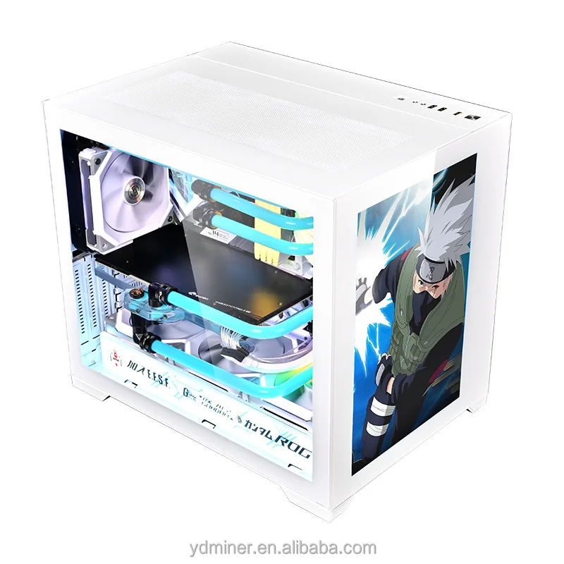 New Emotional Screen Atx Tower Computer Case Tempered Glass Window Pc ...