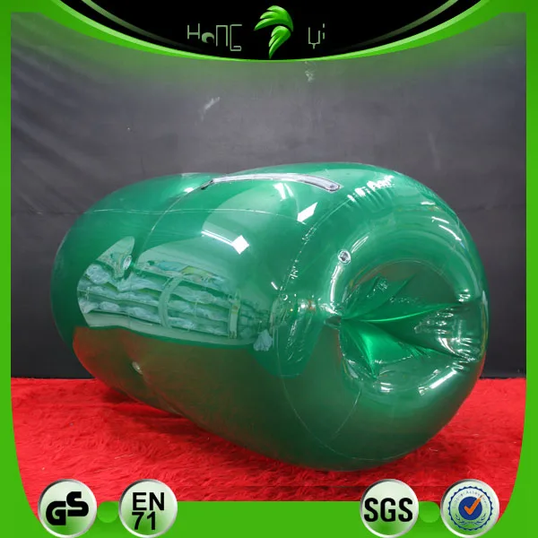 Hongyi Toy Custom Inflatable Transparent Green Tube With Zipper Clear ...