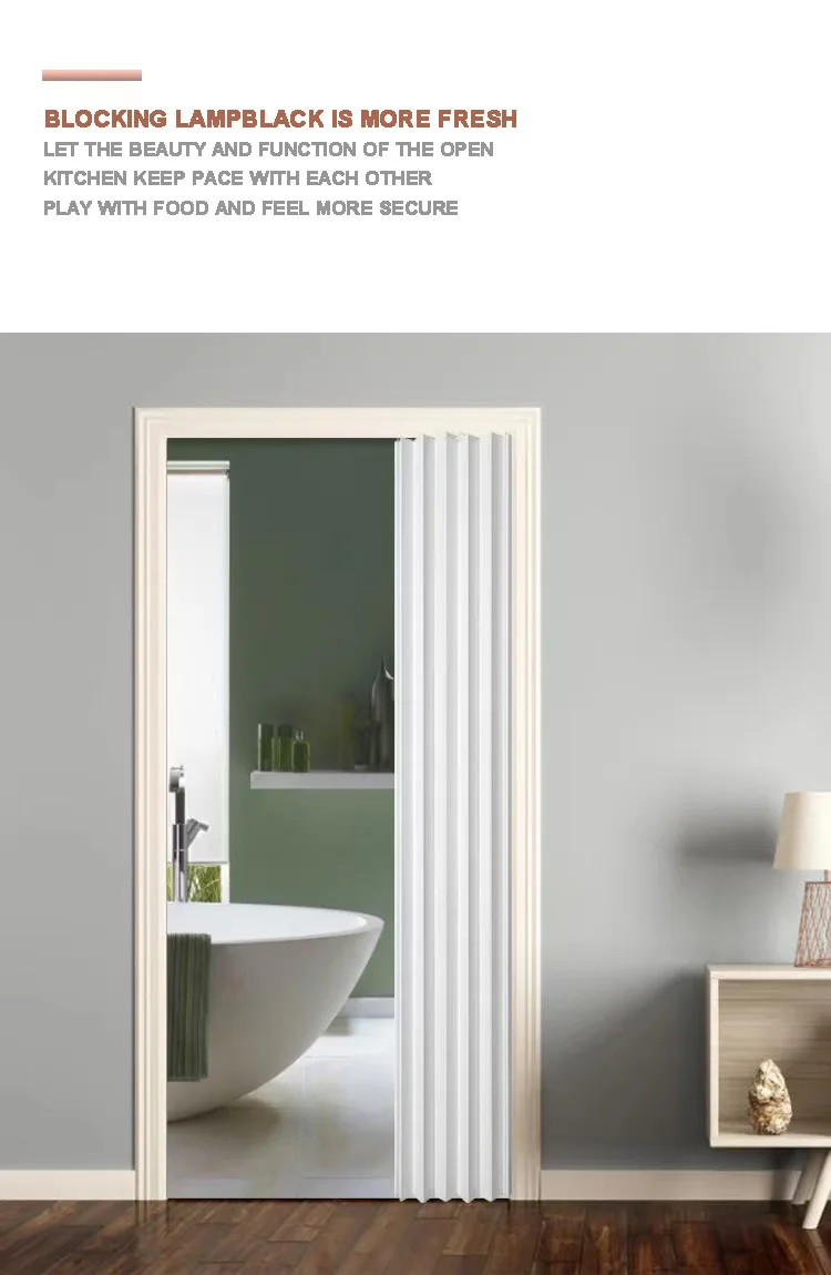 Pvc Accordion Partition Wall Doors Toilet Interior Folding Sliding Pvc ...