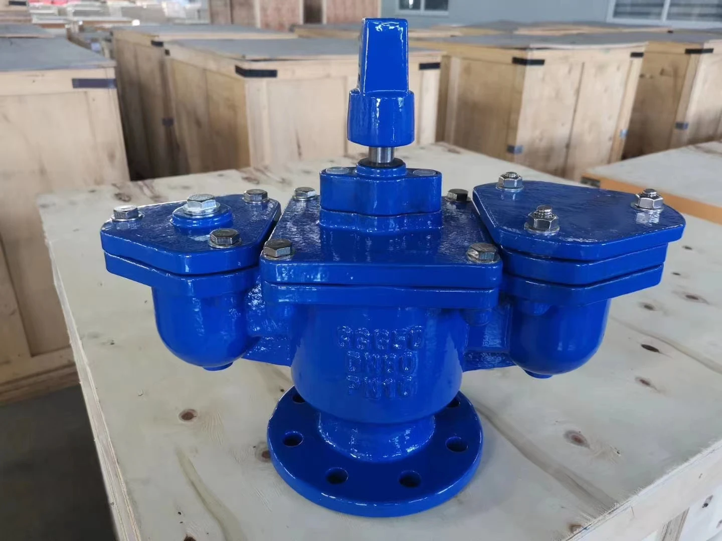 Air Valve DN100 PN16 - Ductile Iron Body with Isolating Valve