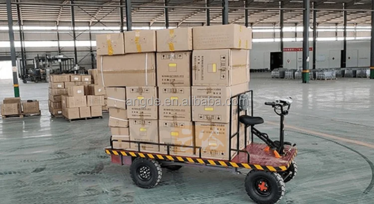Heavy Object Transfer Electric Flatbed Trolley - 4W DDBC-01