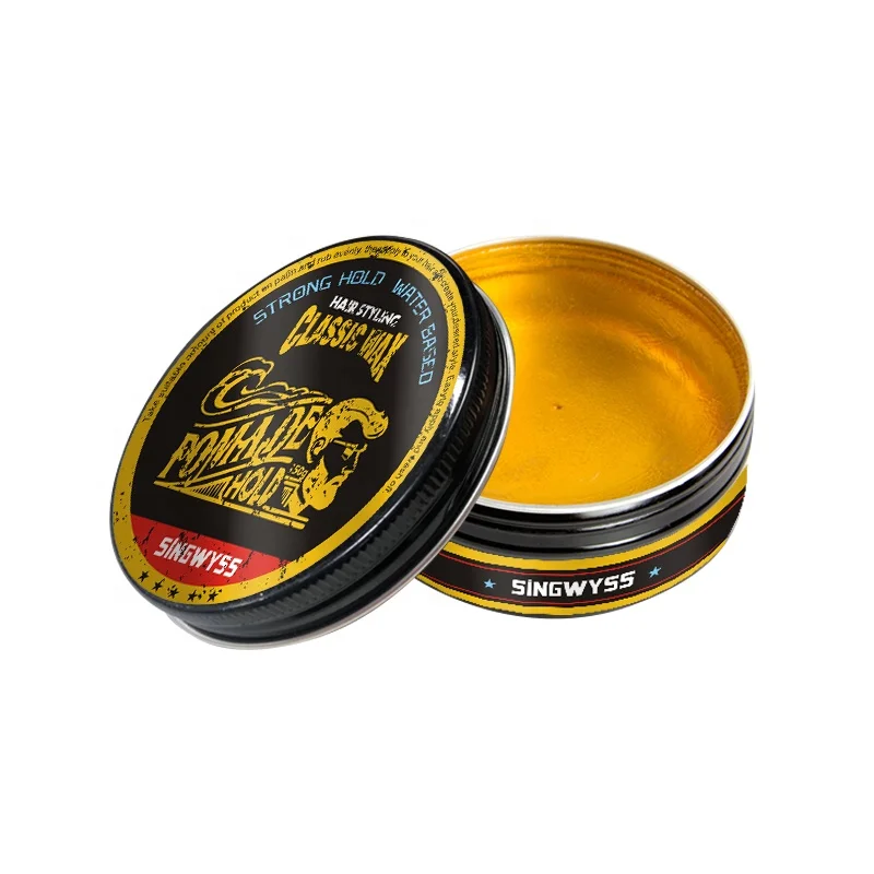 150 gram Black Aluminum Tins Barber Star Pomade Make Your Brand Natural ...