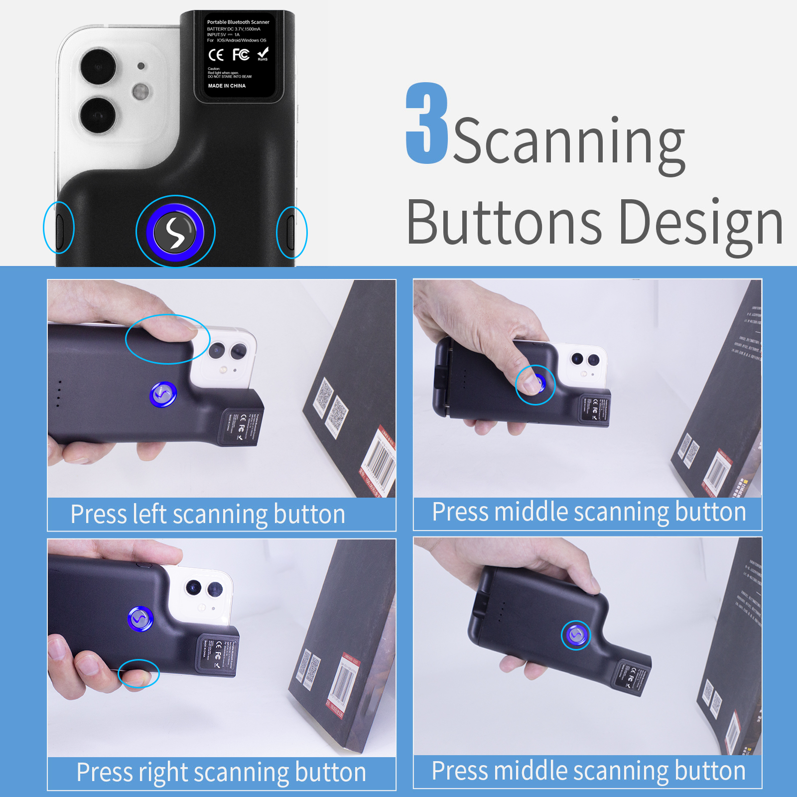 Symcode MJ-R75 Wireless 2D Barcode Scanner - Reliable & Efficient