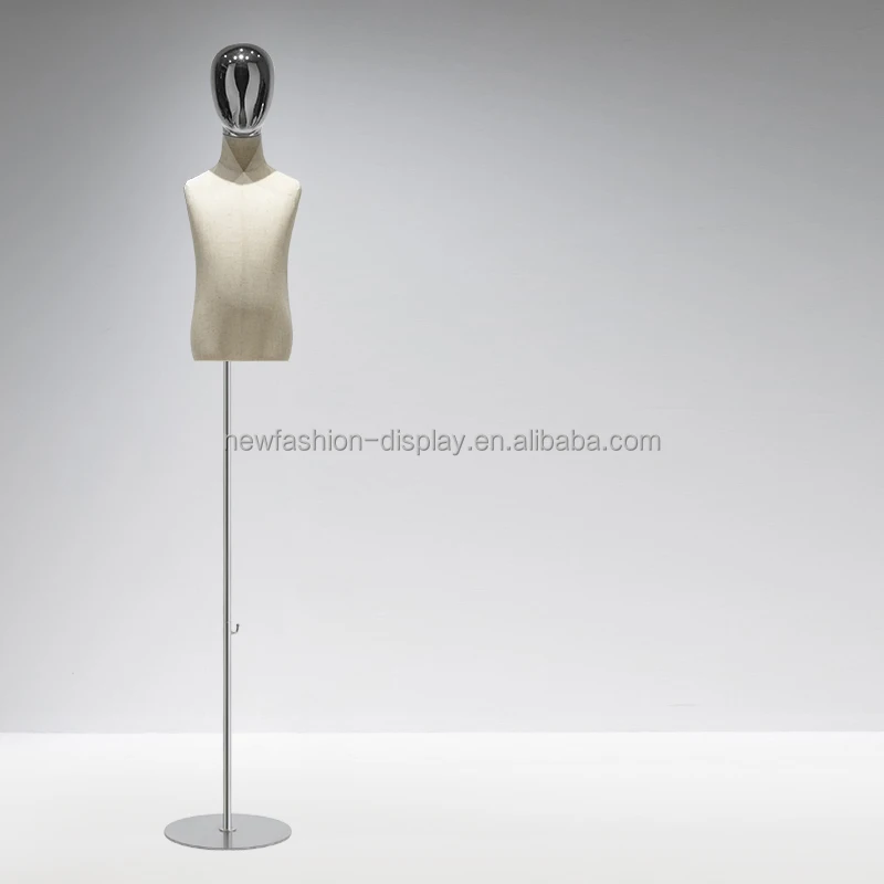 Boy Girl Upper-body Models 2/4/6/8 Years Old Gold Silver Arm White ...