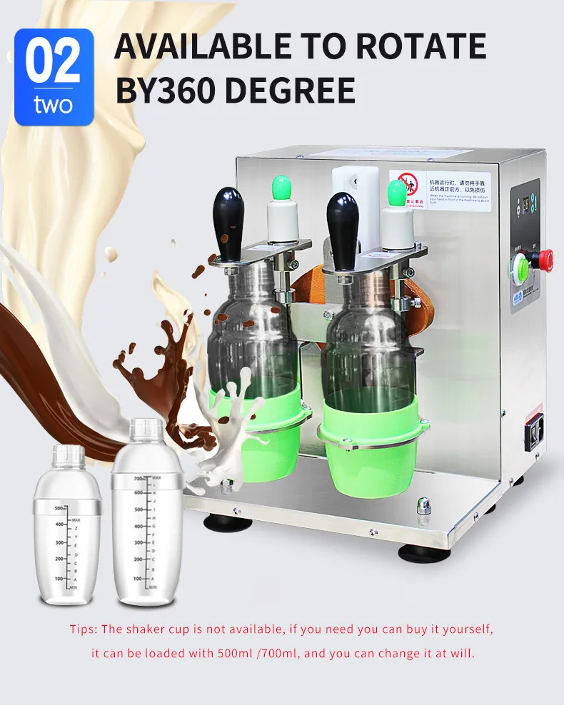 Boba Tea Cocktail Shaking Machine/double Cup Single Control Commercial ...