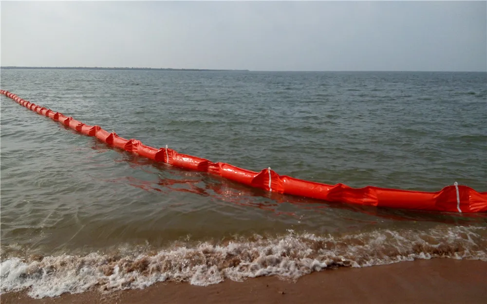 Oil Spill Inflatable Oil Containment Boom,Pvc Oil Boom - Buy Pvc Oil ...