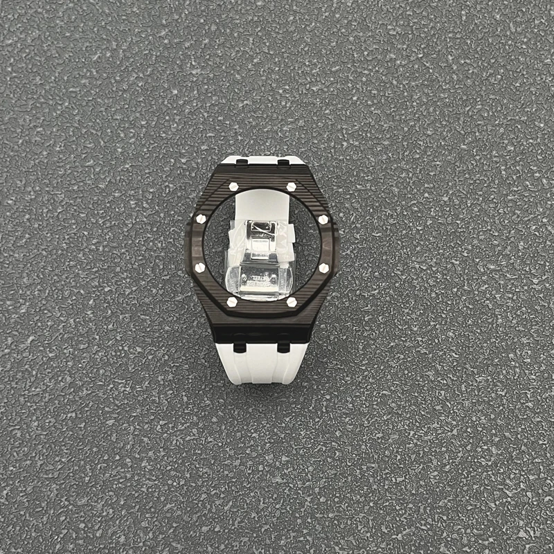 For Casioak Ga2100 Carbon Fiber Mod Kit Metal Luxury Wristband Modified ...