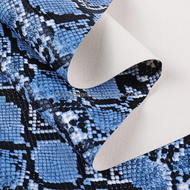 Eco Soft Vegan Synthetic Pvc Fabric Backing Leather Animal Printing ...