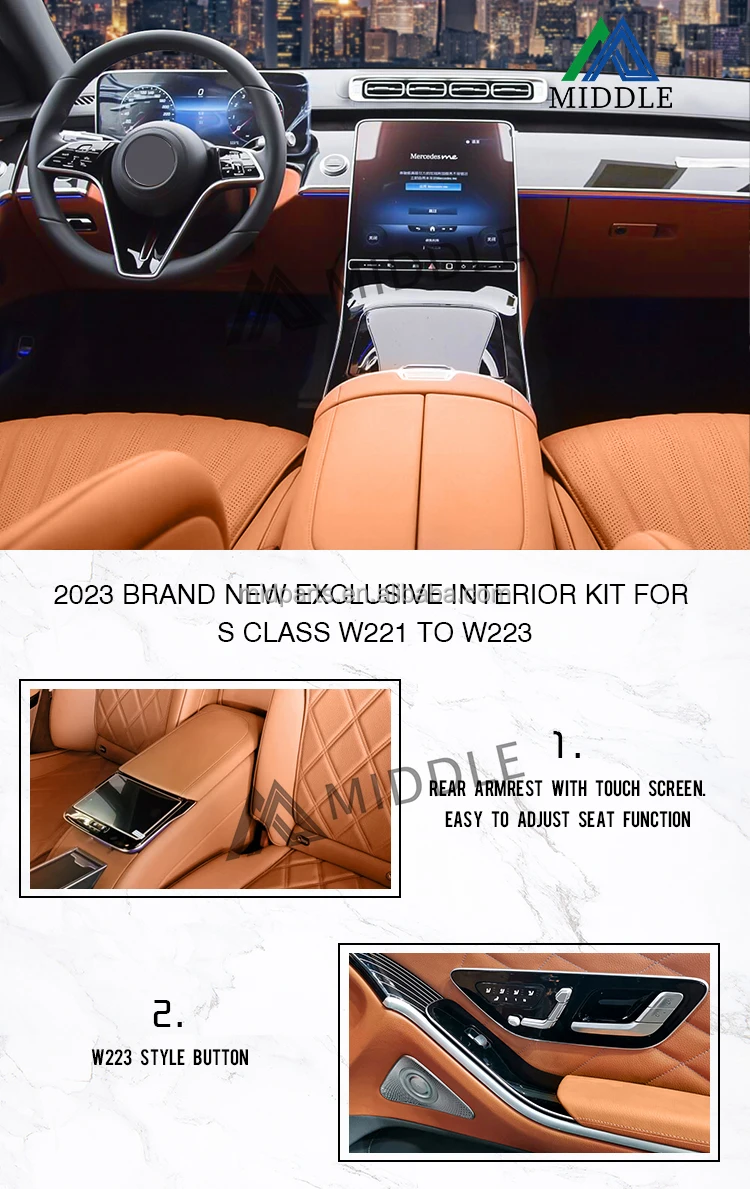 2024 W221 Interior Upgrade for Mercedes S Class to W223