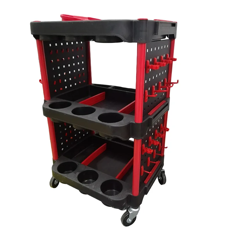 2024 New Three Layers Of Tool Cart Pp Car Tools Cart Flexible Car ...