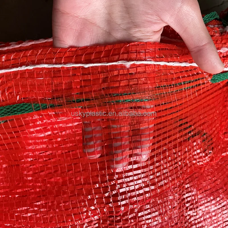 Plastic Packaging 50kg 50lb Red Orange Green Empty Pp Tubular Woven ...