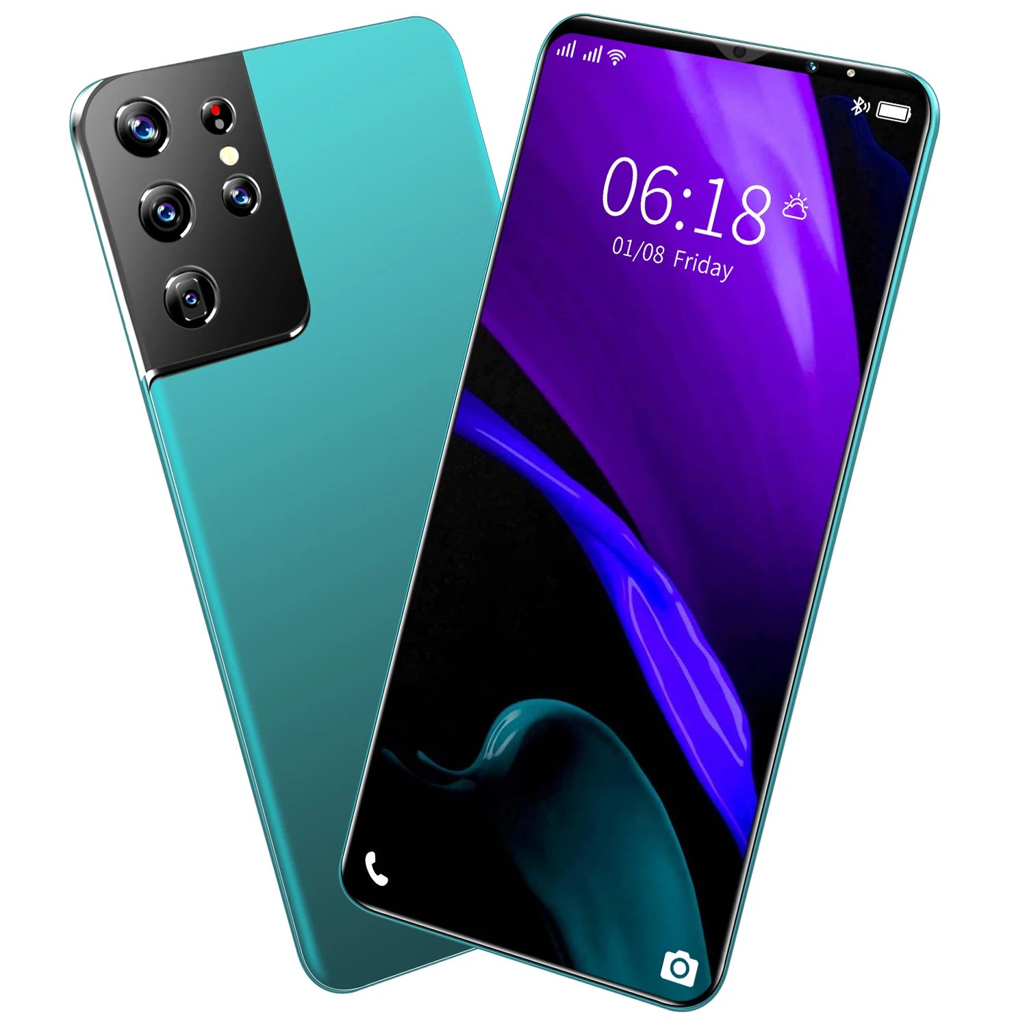 S36 Ultra 6.72 Inch Unlocked Smartphone Android 3g Net 6.72" Cellphone With Real 1g + 8gb Face ...