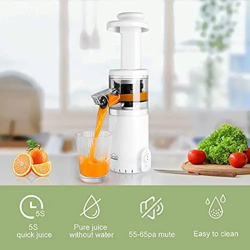 Mini Portable Electric Fruit Lemon Citrus Orange Cold Press Slow Juicer ...