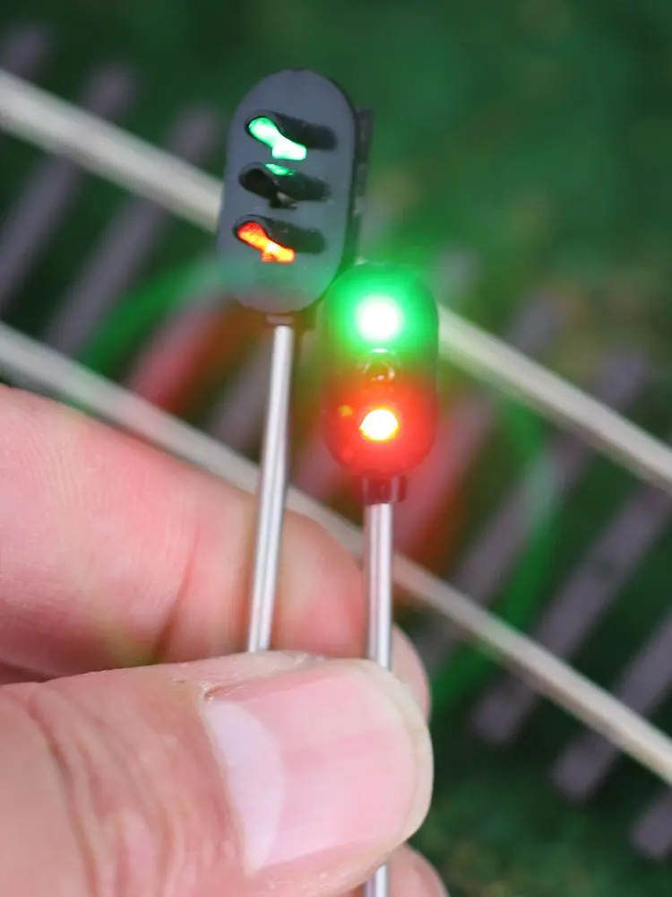 Ho N Scale 1:87 Train Model Miniature Signal Traffic Lamps For Railway ...