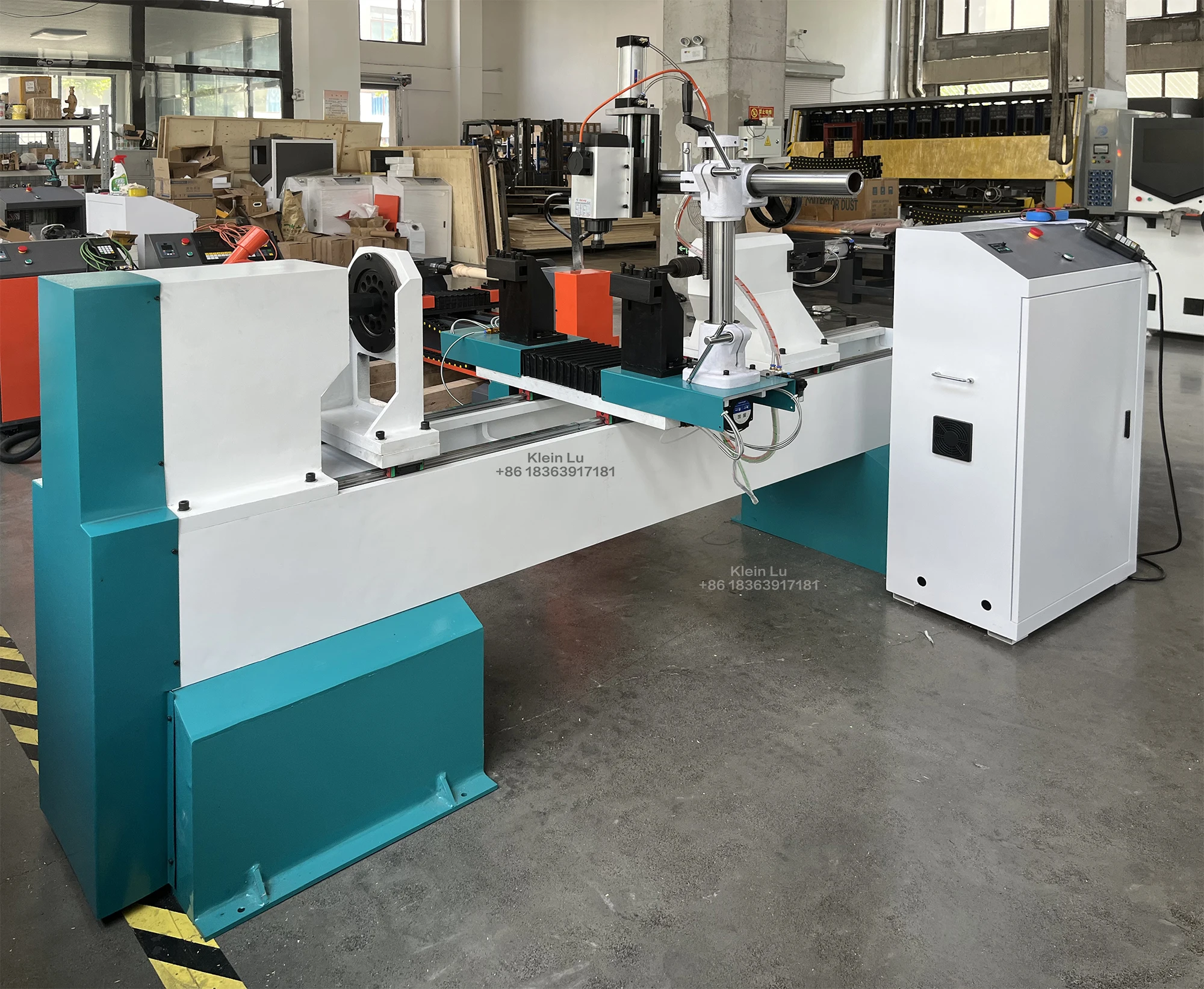 CNC Wood Lathe Automatic Columns Making Machine with 4kw Motor ...
