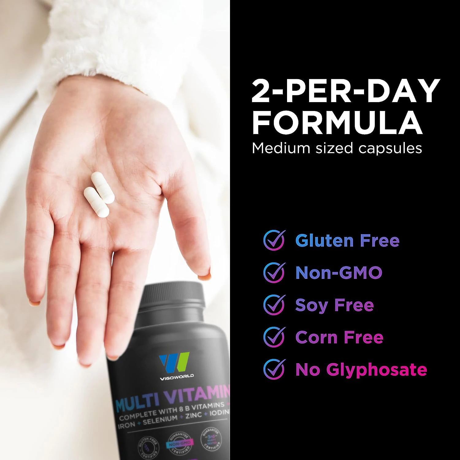 Multi Vitamin Complete Multivitamin Capsules With Iron B Complex ...