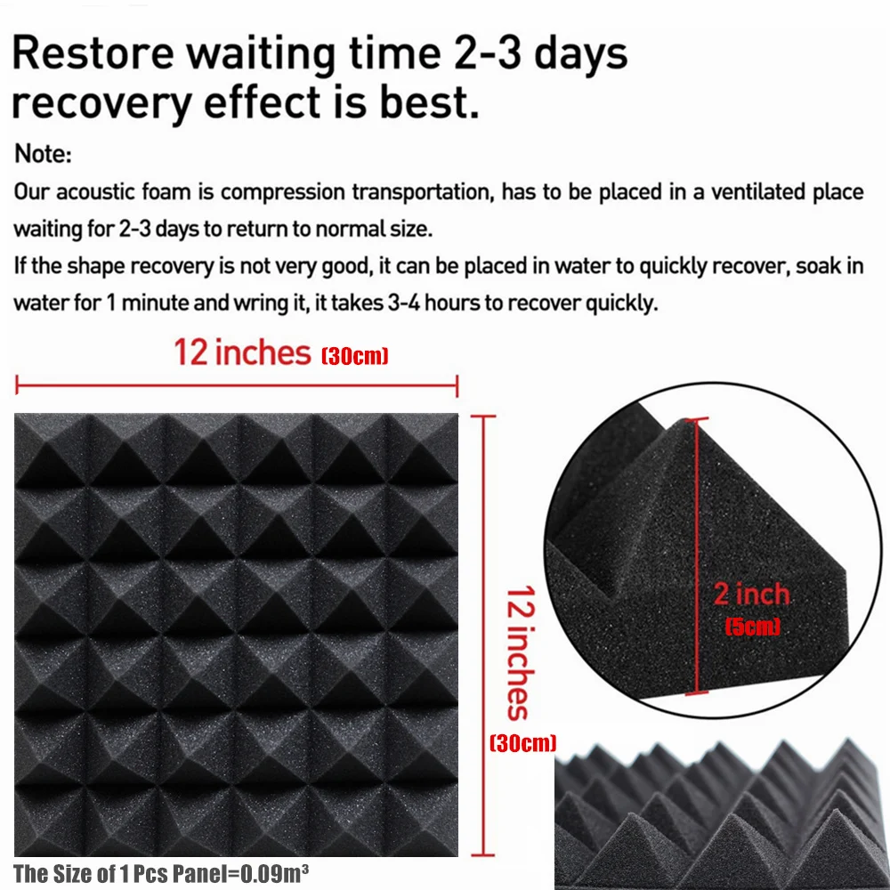 Factory Acoustic Soundproof Foam Sheet Noise Reduction Decorative Sound ...
