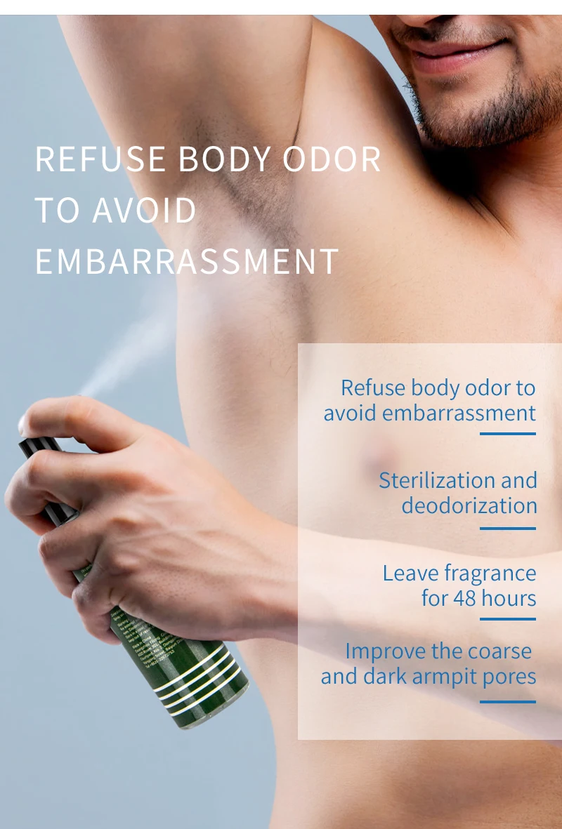 Men Athletic Full Body Spray 48 Hours Deodorant Spray Vegan Deodorant ...