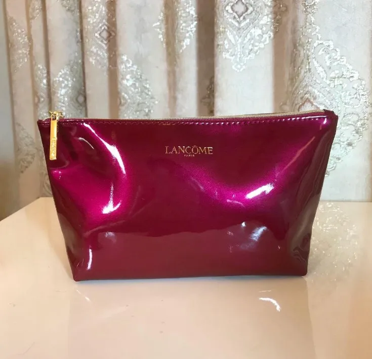 Customized Hot Pink Glitter Shiny Patent PU Leather Bag