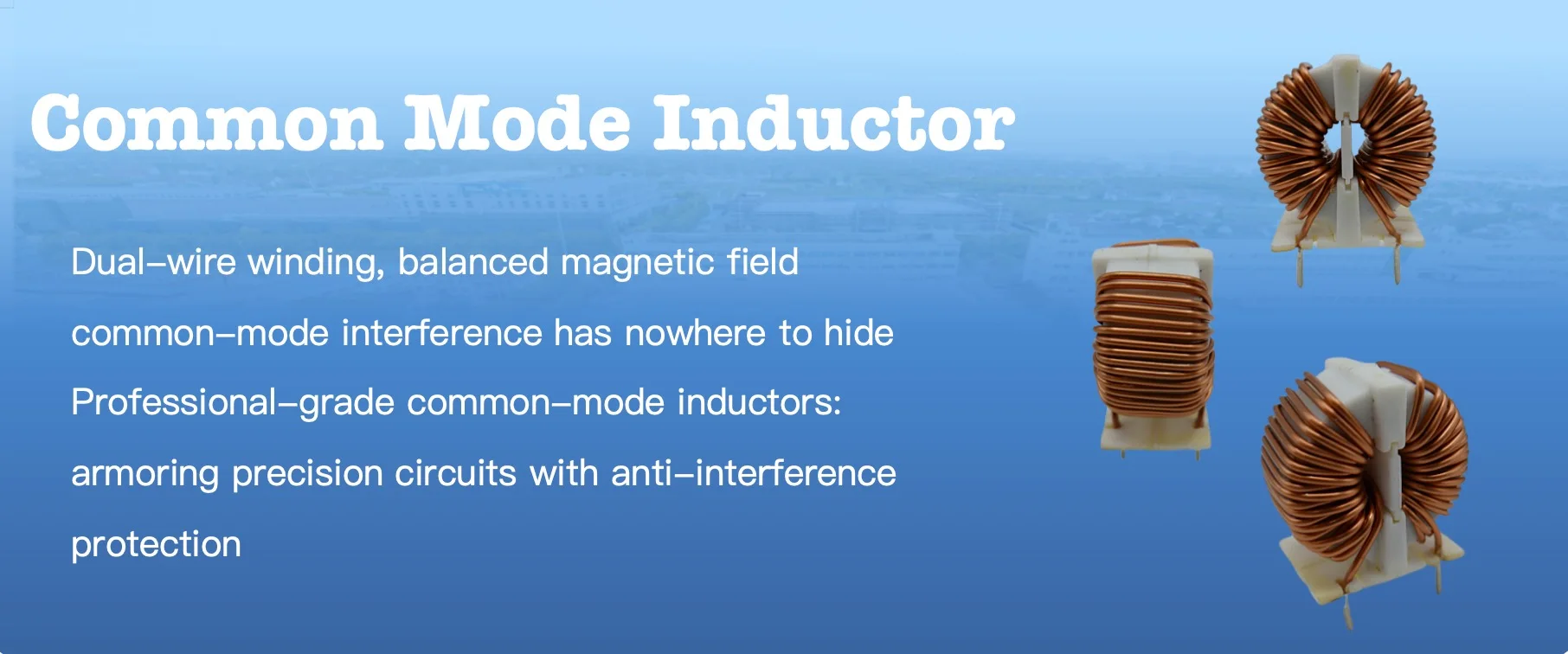 Vertical Common Mode Power Line Choke Coils Filter Toroidal Inductor ...
