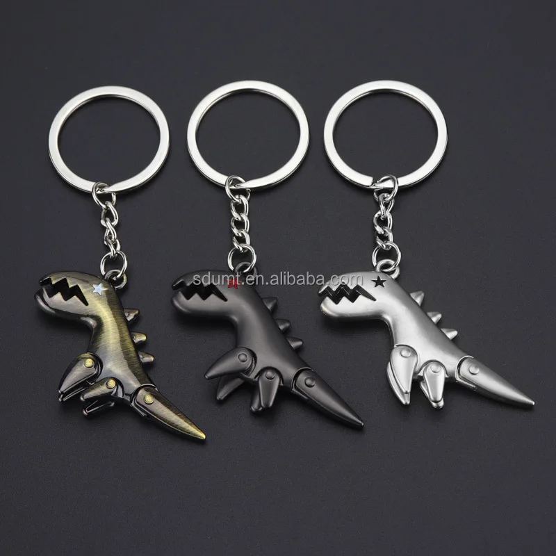High Quality Keyring Custom Customizable Logo Dinosaur Shape 3d Key ...