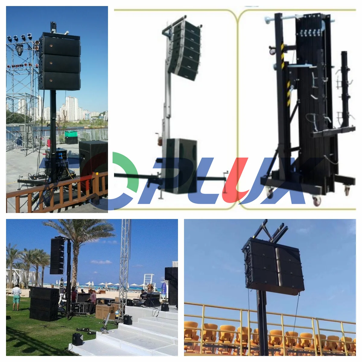 Mobile Speaker Lifting Telescopic Stand - 6M Height Truss