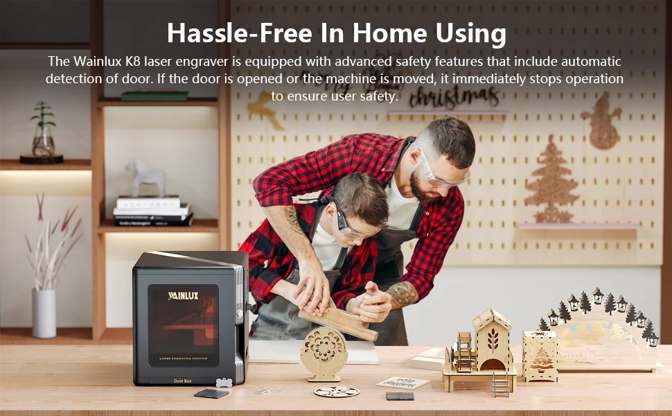 WAINLUX Small Laser Engraving Machine Cutting Machine Desktop Marking ...