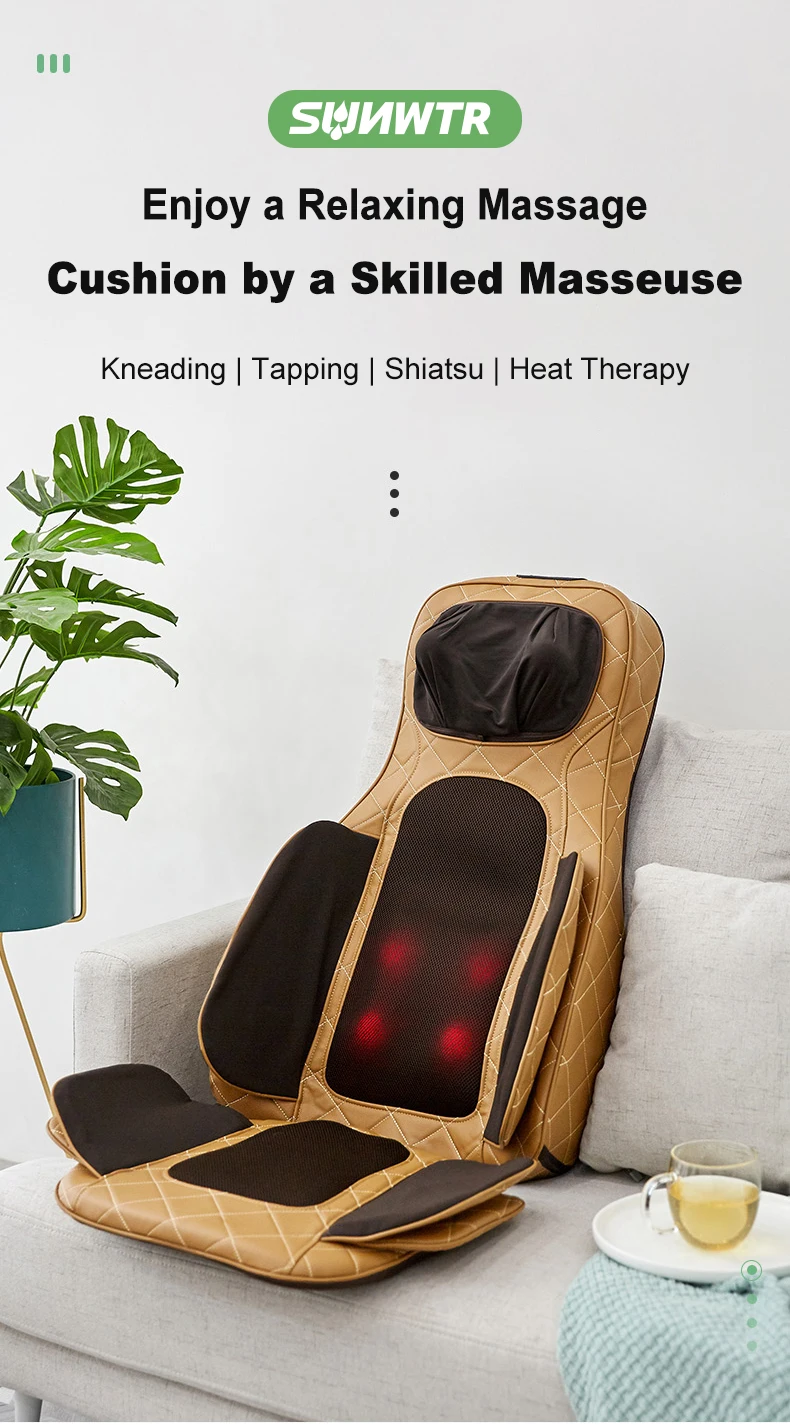Customized 3D Rolling Kneading Back Massage Machine Seats Vibrator ...