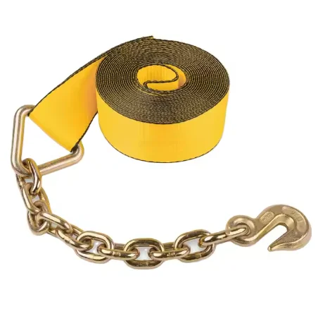 Hot Sale Flatbed Transport Webbing Strap With Chain And G Hook Use For ...