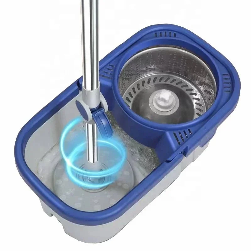 Rotary Mop With Telescopic Steel Pole Rectangle Shape Convenient And ...