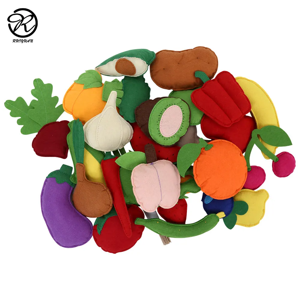 Kids Educational Felt Pretend Play Food Mini Felt Food Toys - Buy Felt ...