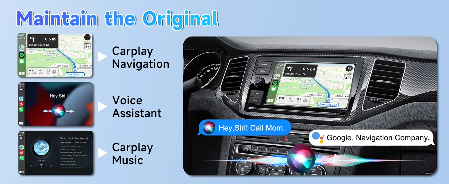 Phoebus PL6 Wireless Smart Car Adapter - Universal Carplay
