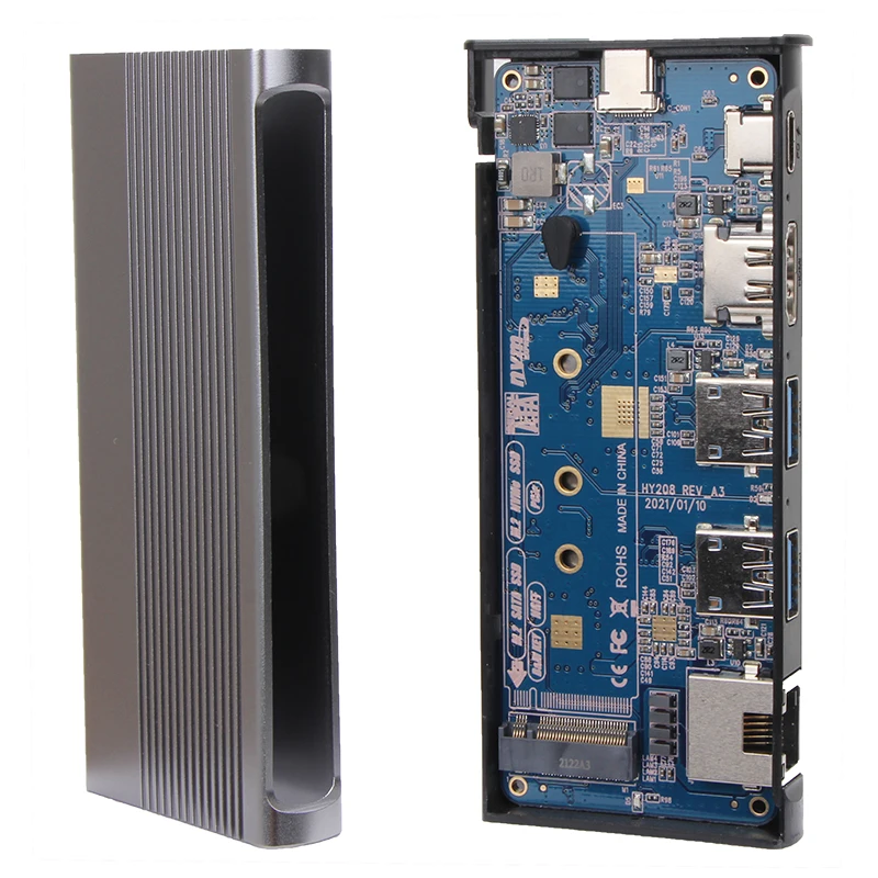 VCOM SSD Enclosure Adapter Mini Hub Hard Drive Enclosure with HDMI RJ45 ...