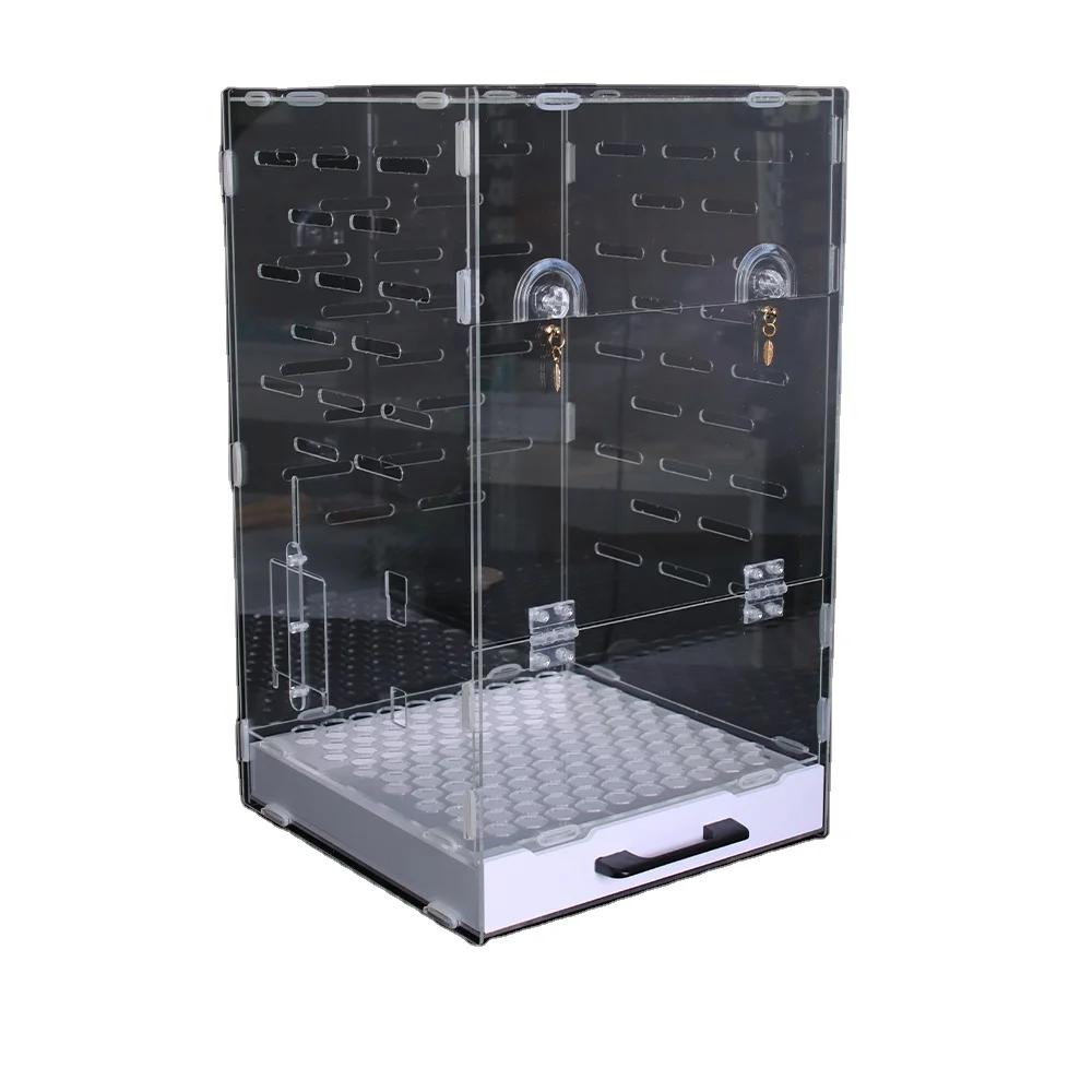 Custom Big Size Rectangle clear Acrylic Parrot Bird Cages with Breeding ...