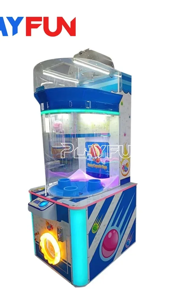 Playfun 2024 Hot Sale Coin-operated 100mm Large Capsule Toy Ball Drop ...