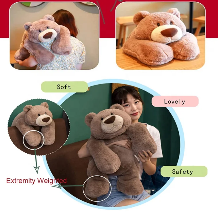 Customized Stuffed Weighted Animals Bear Plush Toys For Kids - Buy ...