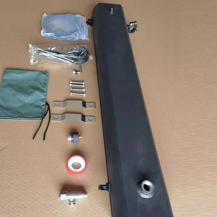 Outdoor Pressurized Aluminum Camping Road Shower Water tank Slide in ...