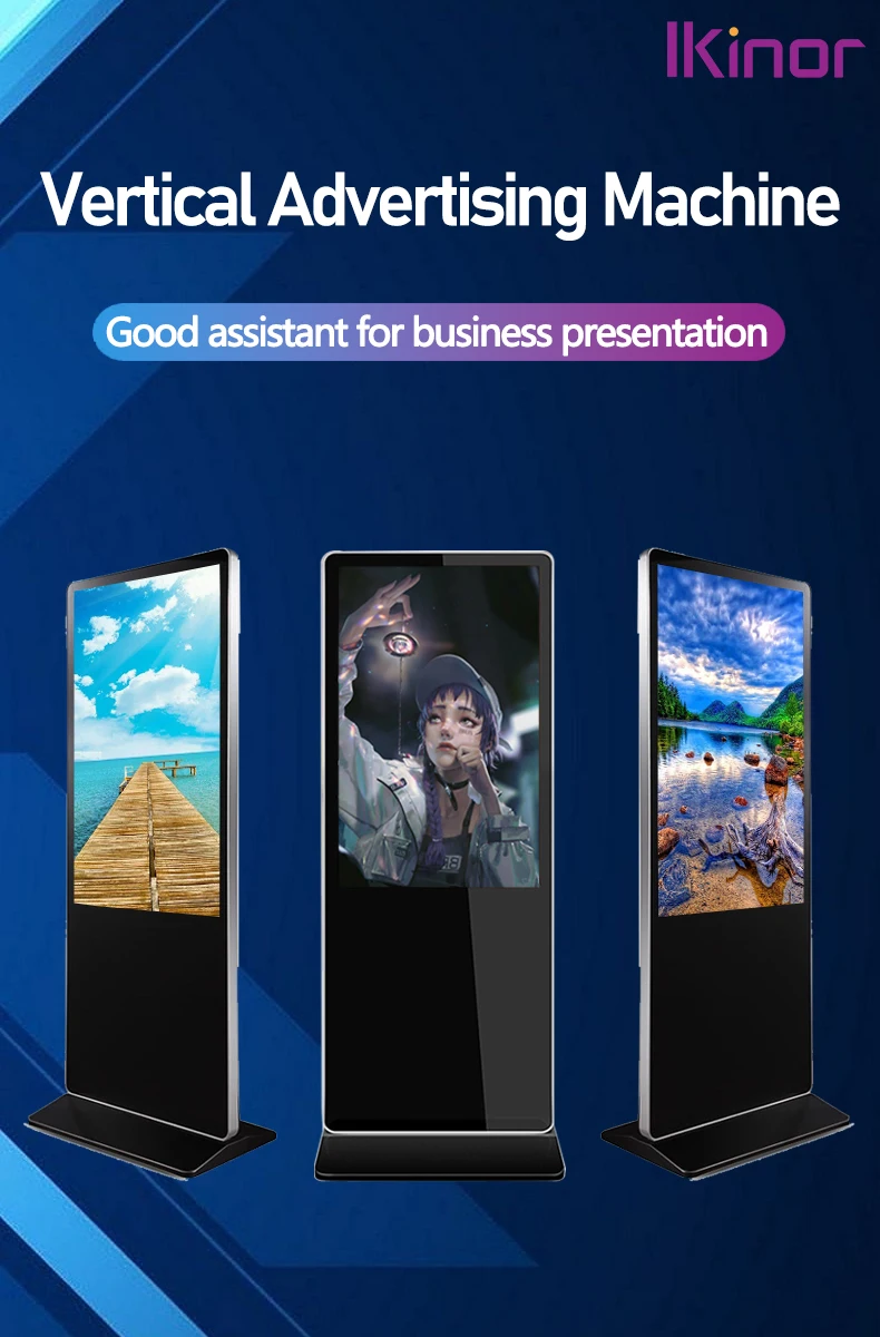 65 Inch Floor Stand Digital Signage - Ikinor Advertising Player