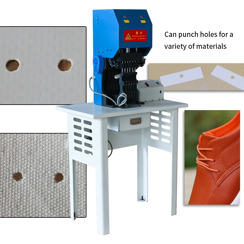 Small Size Hole Punching Machine Six Holes Punching Machine For Shoes ...