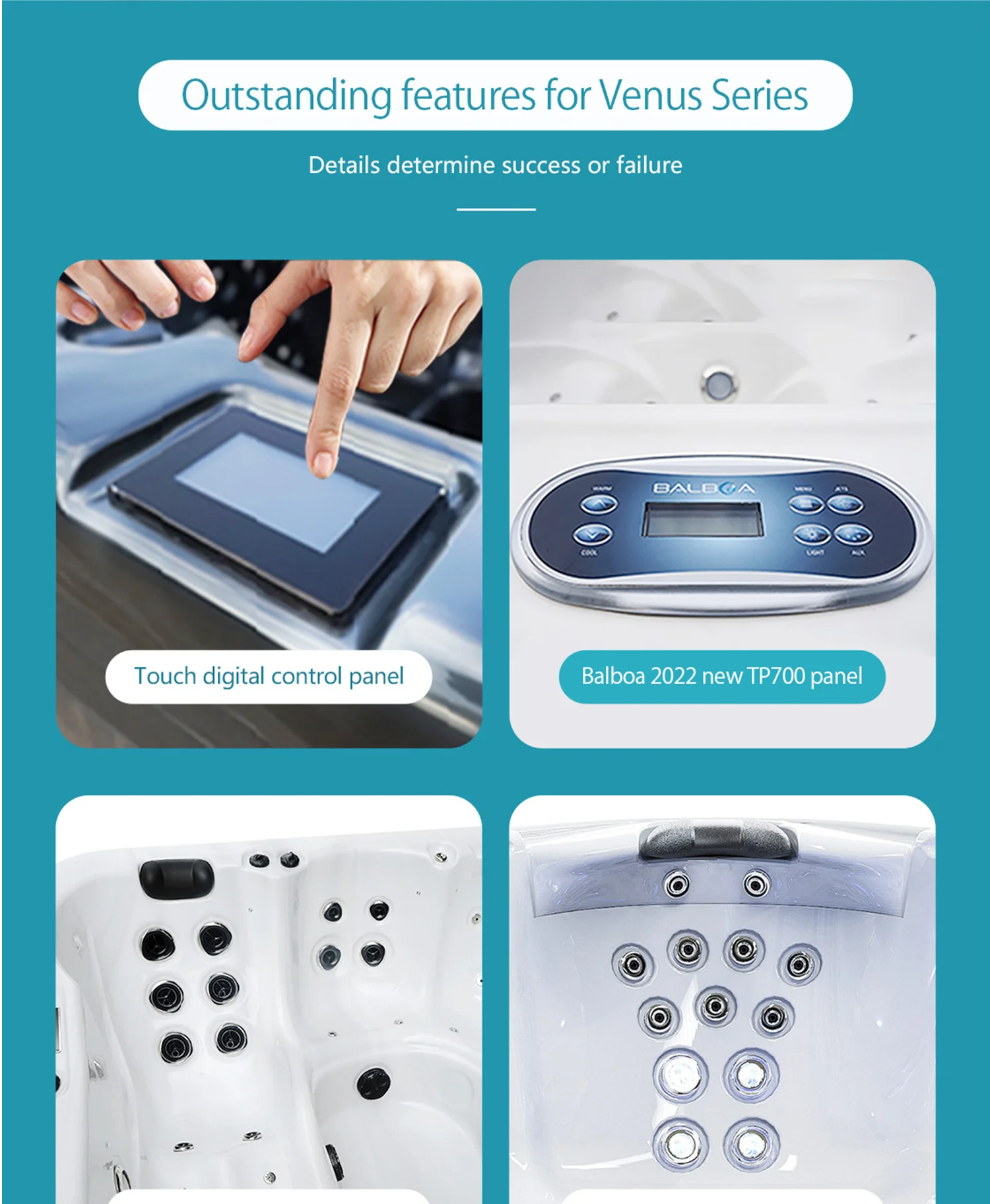 Guangzhou Modern Design Garden Swimming Pool Smart Acrylic Control ...