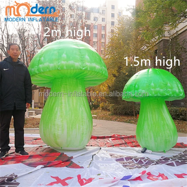 Custom Size Inflatable Mushroom Model With Led Light For Decoration ...