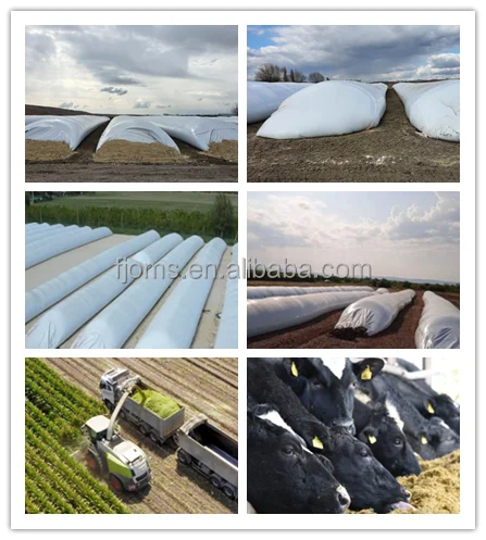 White and Black Uv-Stabilized Agricultural Plastic Silage Cover