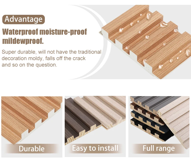 Baijin Interior Cladding Decorative Fluted Wall Panel Board Bedroom Pine Wood Wall Panels Solid ...